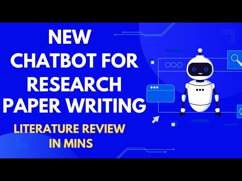 New Chatbot for Research paper Writing | Make Literature Review in mins | Best AI Chatbot