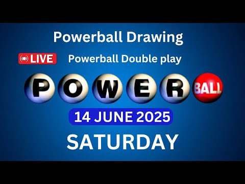 Powerball drawing live Results 14 June 2025 | powerball drawing live today