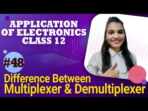 Difference Between Multiplexer and Demultiplexer - Combinational Logic Circuits