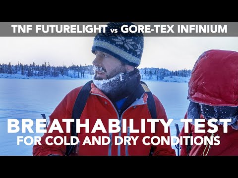 FUTURELIGHT (The North Face) vs GORE-TEX Jacket Breathability Battle - exercise in cold conditions