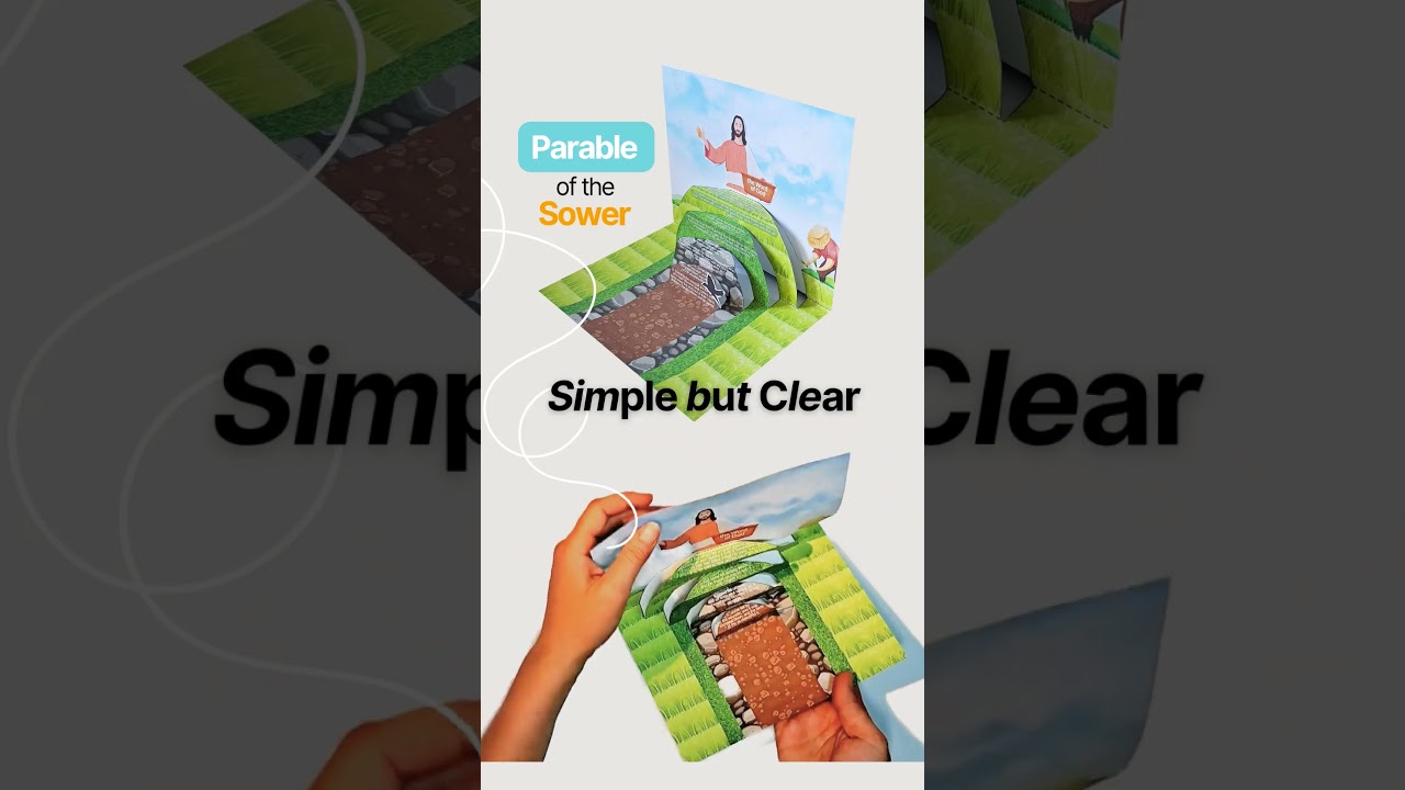 Parable of the Sower Craft Printable Bible Activity for Kids #sundayschoolcraft #parableofthesower