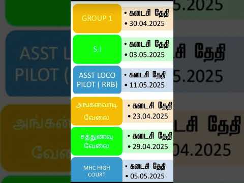 #tnpsc group 4 notification coming soon update#good news #tnpsc group 1 application going on#