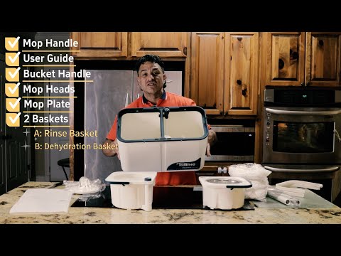 NEW Tsmine RinseWise Spin Mop & Bucket System - Unboxing, Setup, How To, Review