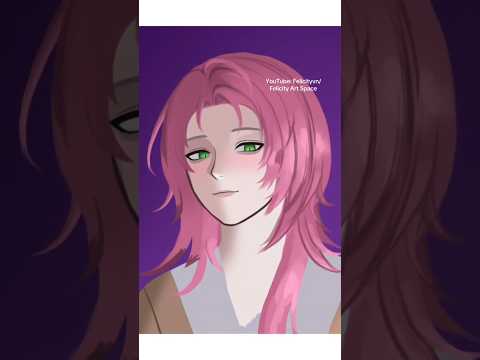 OC Digital Art Speedpaint | Yandere Anime Boy Visual Novel | Draw with Me | Art Tiktoks | Sketchbook
