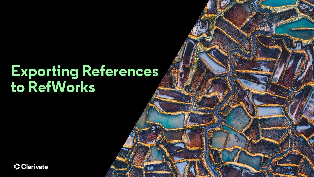 Exporting References to RefWorks
