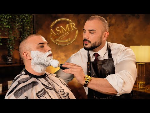 Gentleman's Barbershop ASMR š Haircut and Massage for Sleep | Male Personal Attention | Safe Space