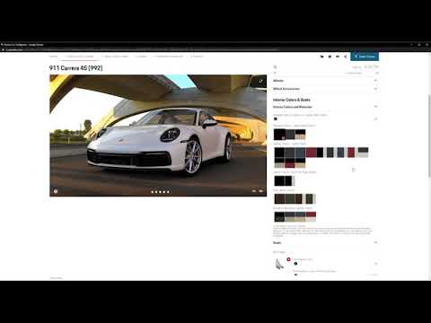 How to use the Porsche Configurator