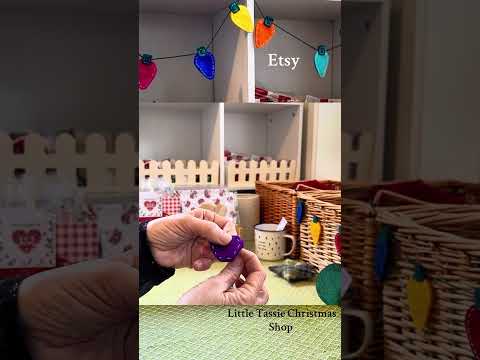 Creating Christmas Tree garland