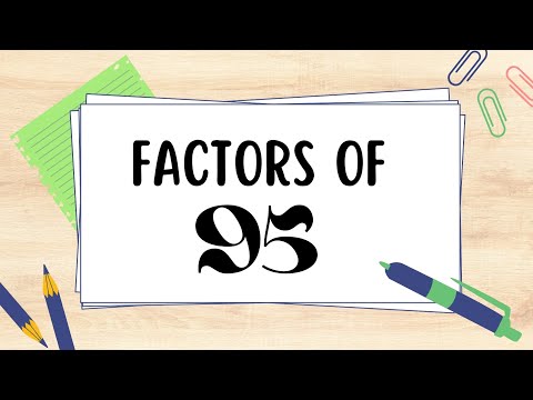 Factors of 95||what are the factors of 95?||how to find factors of 95?||factors of a number