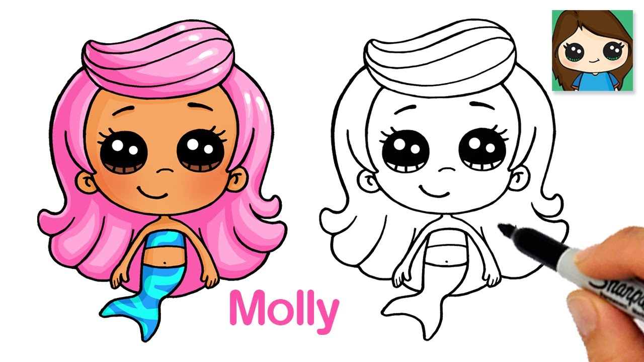 How to Draw Bubble Guppies | Molly