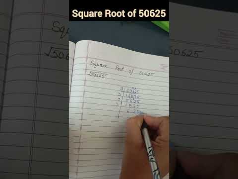 Square Root of 50625 by prime factorisation / 50625 ka वर्गमूल कैसे निकले । @radhyanshclasses8730