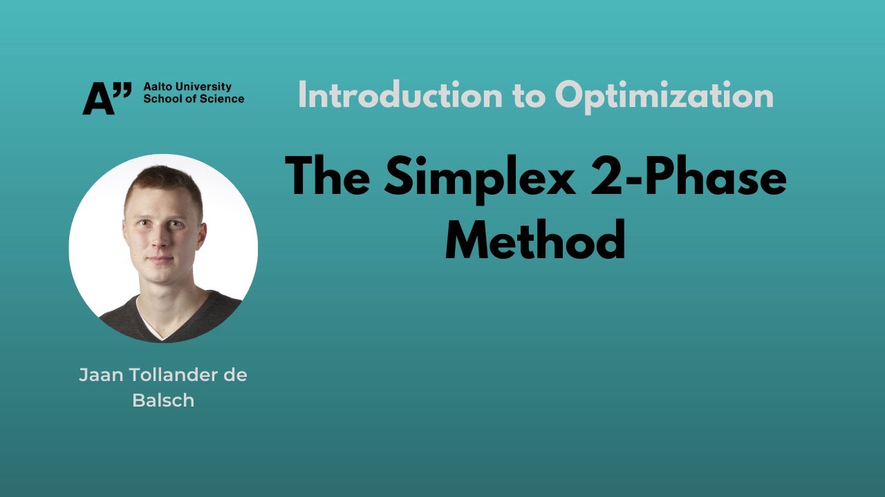 Demo 4.2 - The Simplex 2-Phase Method