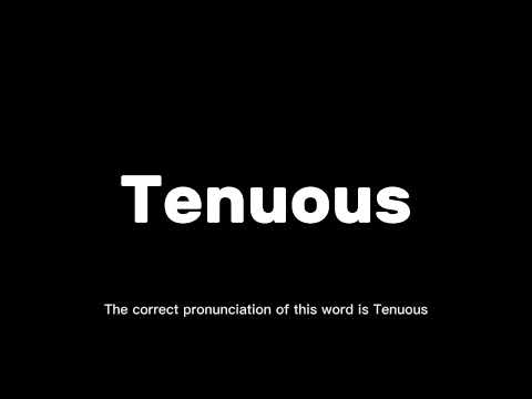 New vocabulary of the word Tenuous | How to pronounce Tenuous #englishpronunciationguide