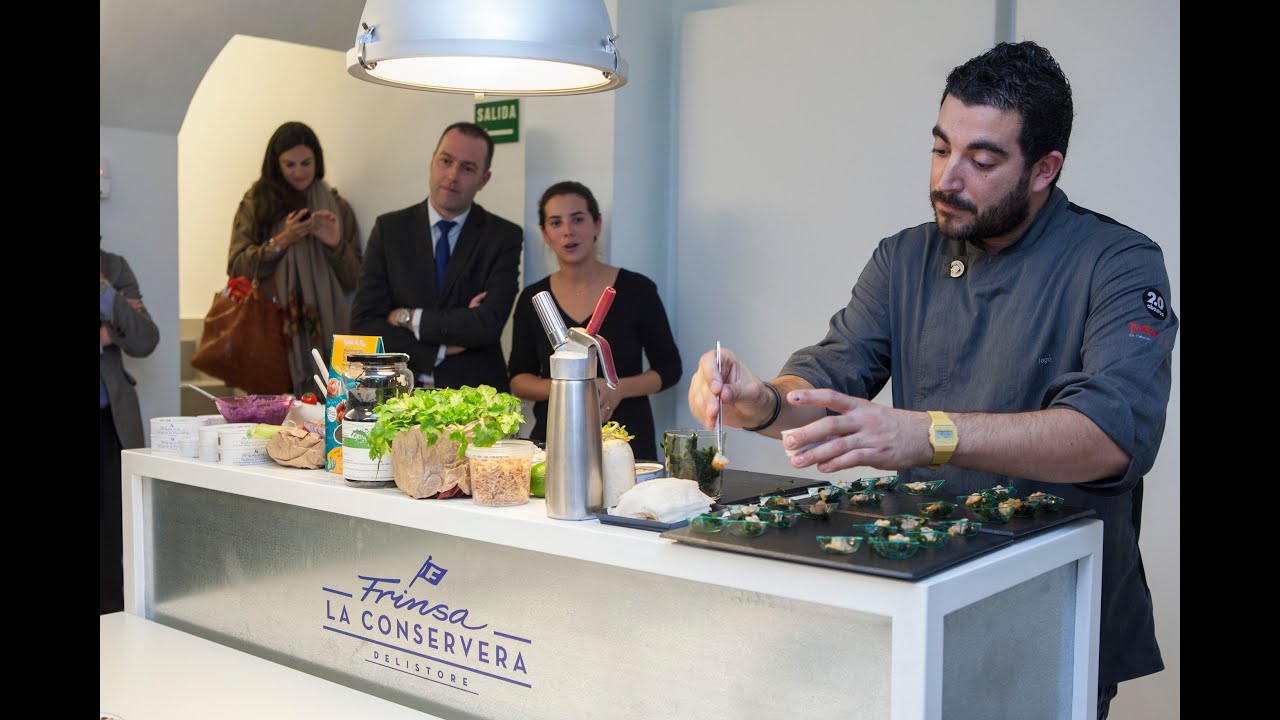 Showcooking de Iago Pazos (Abastos 2.0) en La Conservera