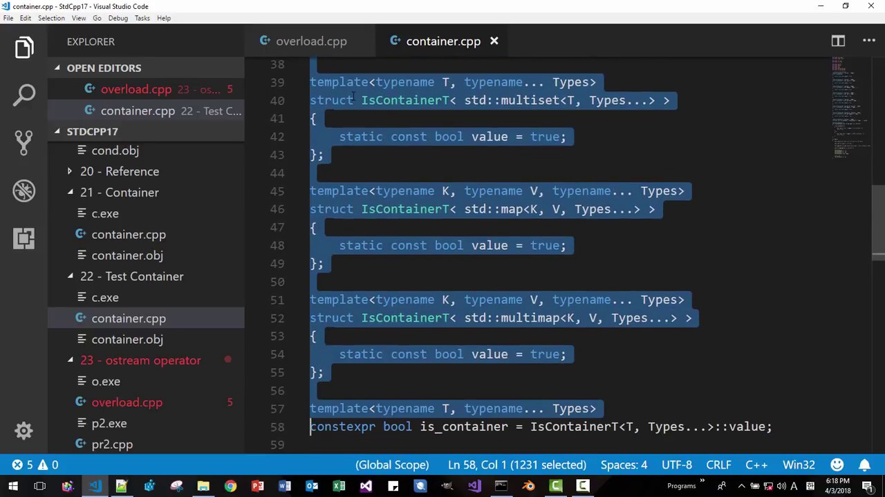 Output ostream operator overloading