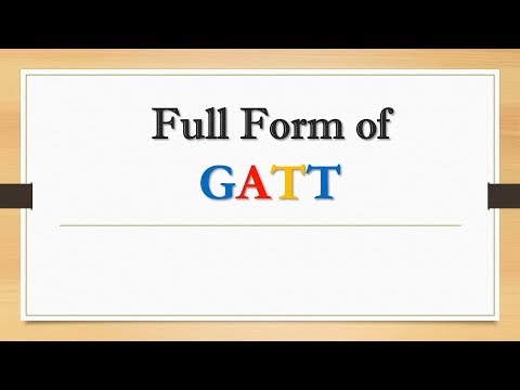 Full Form of GATT || Did You Know?