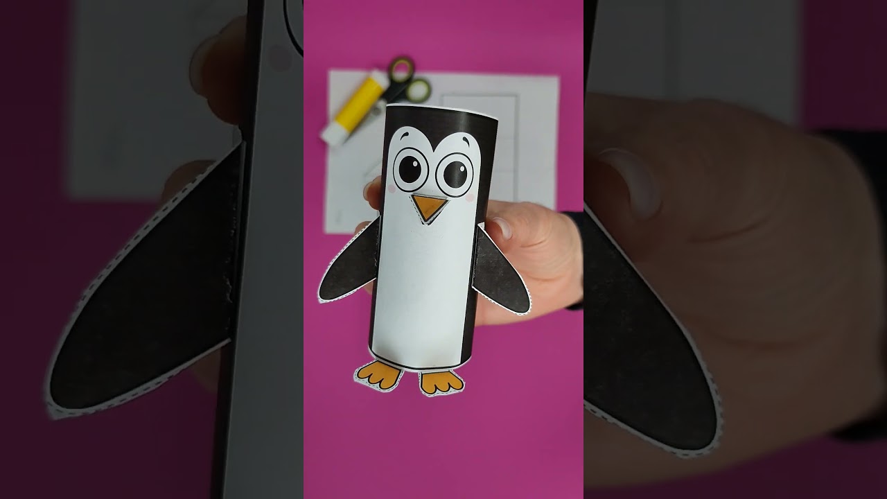 printable penguin craft