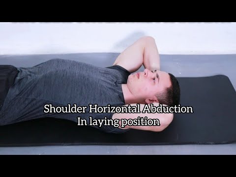 Shoulder Horizontal Abduction in laying position | How to perform | Benefits | Orthoinfo.ca