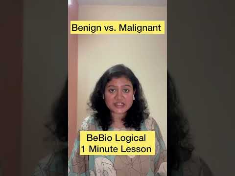 Difference between Benign Tumour and Malignant Tumour in Bangla #bebiological #1minutelesson