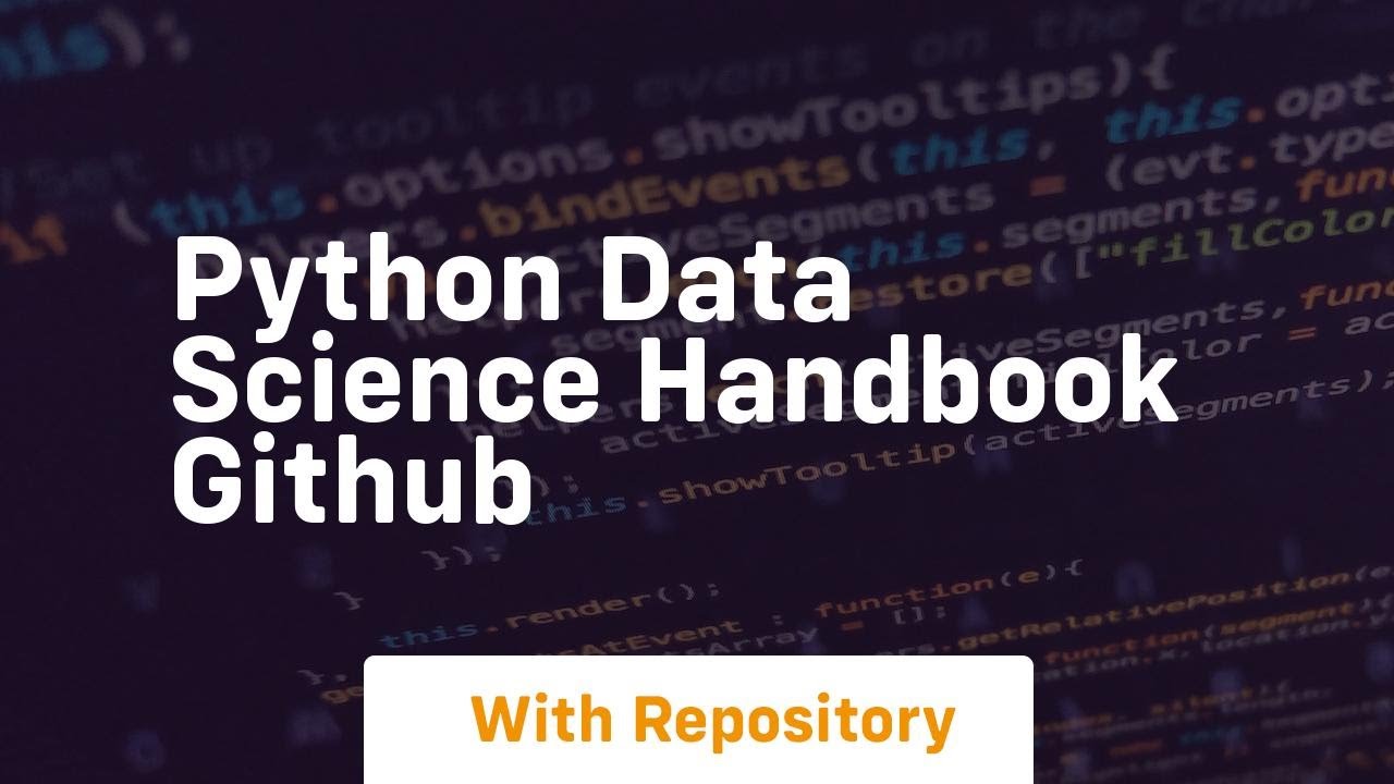 python data science handbook github