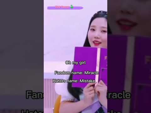 Fandom name vs haters name #kpop #bp #ohmygirl #gfriend #everglow #twice #gidle