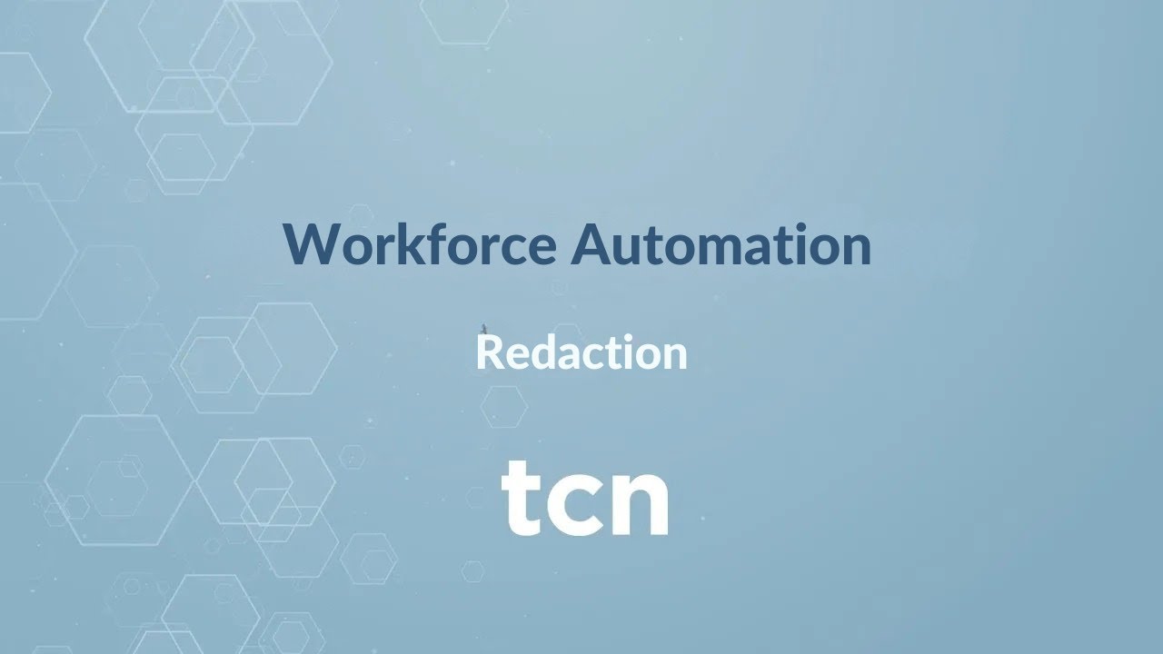 Workforce Optimization (WFO): Redaction