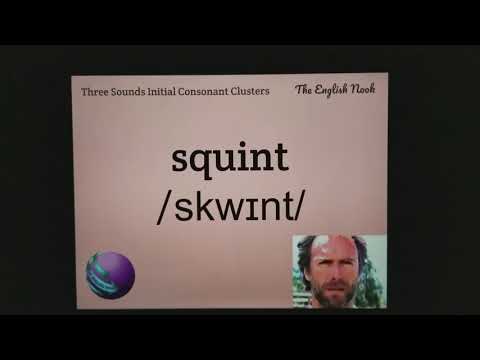 /S/ in the pre-initial position of three sound consonant clusters