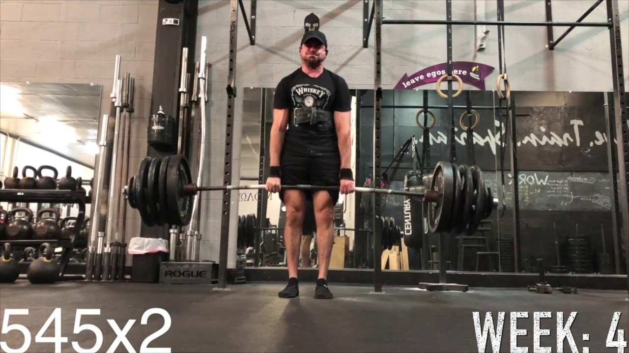 Ed Coan 10 week Deadlift program week by week top sets