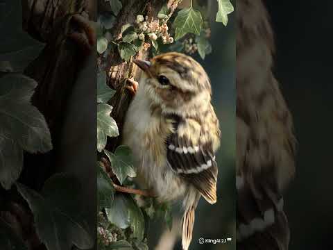 a tiny fluffy sparrow