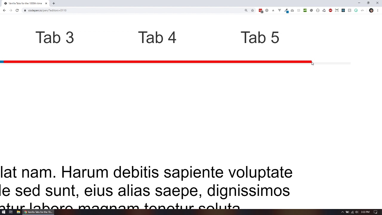 How to create Vanilla Javascript Tabs... for the 1000th time