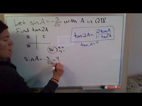 using double angle formula for tangent
