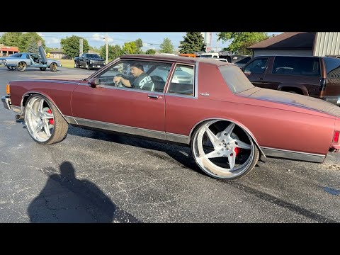 FIRST DRIVE IN MY BI-TURBO 1986 CHEVY LANDAU ON 28” FORGIATOS
