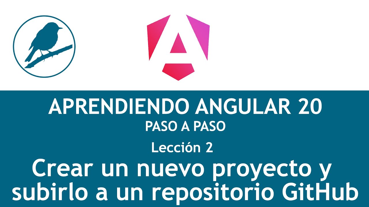 Crear nuevo proyecto en angular 20 y subirlo a un repositorio GitHub