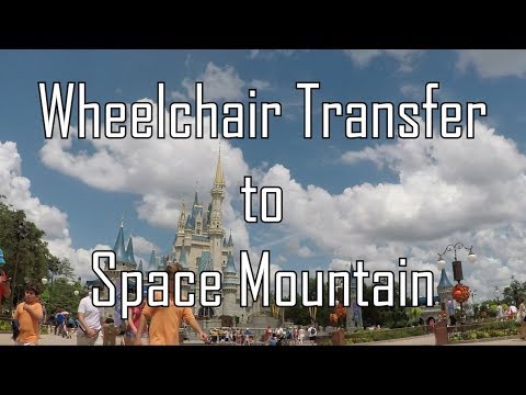 Paraplegic Wheelchair Transfer to Space Mountain at Walt Disney's Magic Kingdom