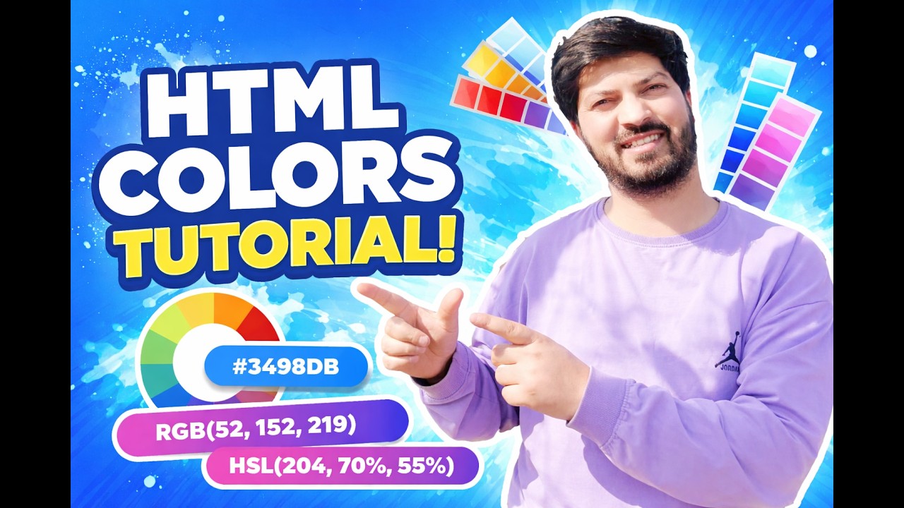 HTML Colors Tutorial – Hex, RGB, HSL & Color Names Explained