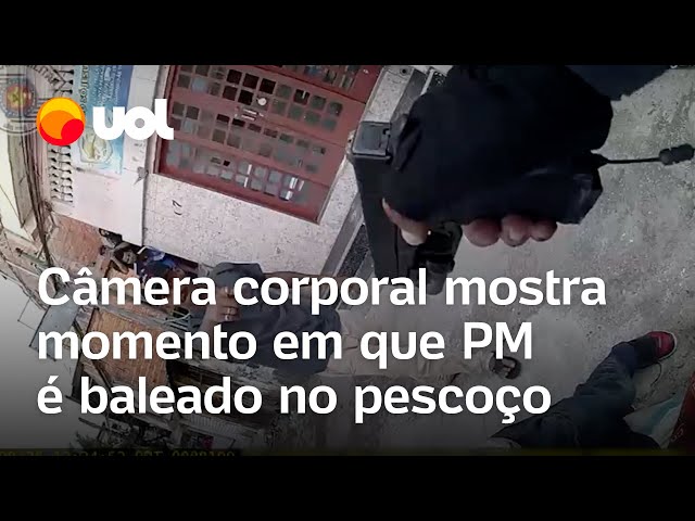 Câmera de policial mostrou quando PM foi baleado em Paraisópolis