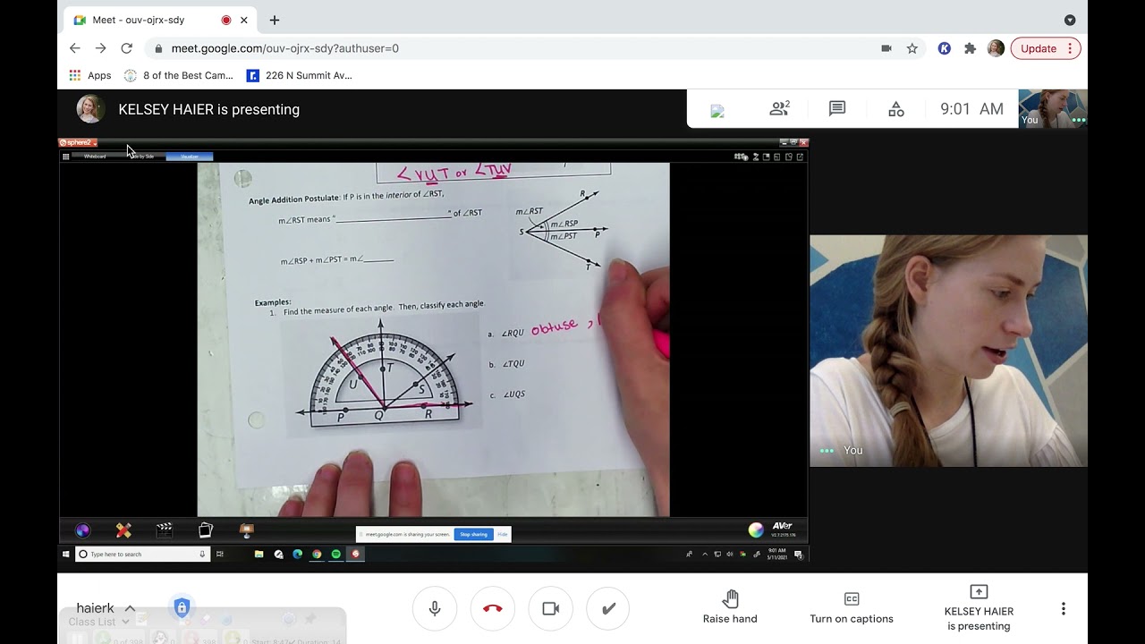 Alg 1: Lesson 3: Measuring and Constructing Angles