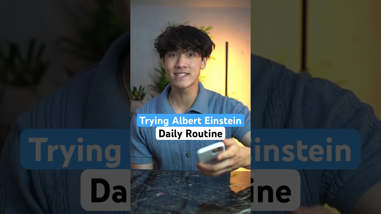 Trying Albert Einstein’s Daily Routine [INSANE Results 🧠]