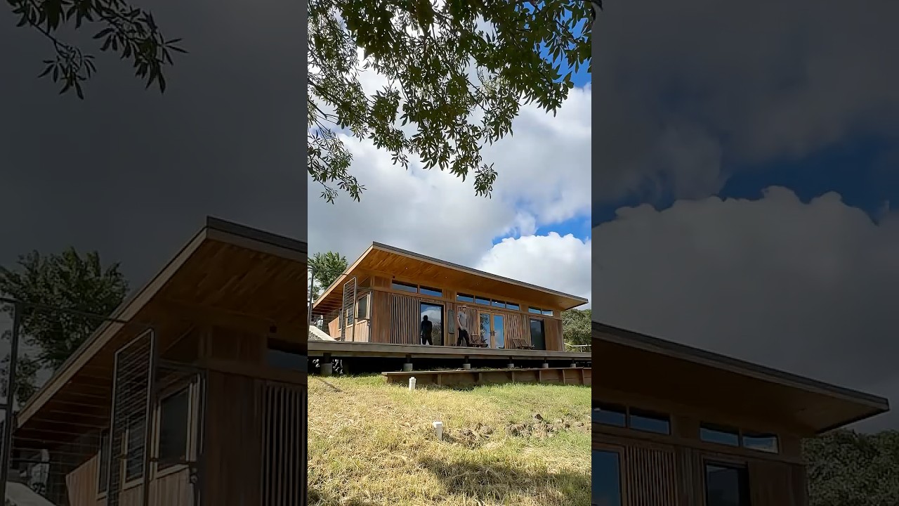 Touring the 800 square foot Prefab Home with a Wood Interior! #hometour