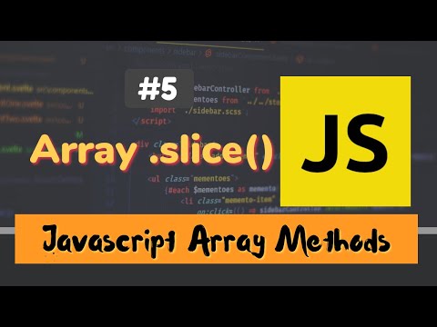 #5: Array .slice() Method | JavaScript Array Methods