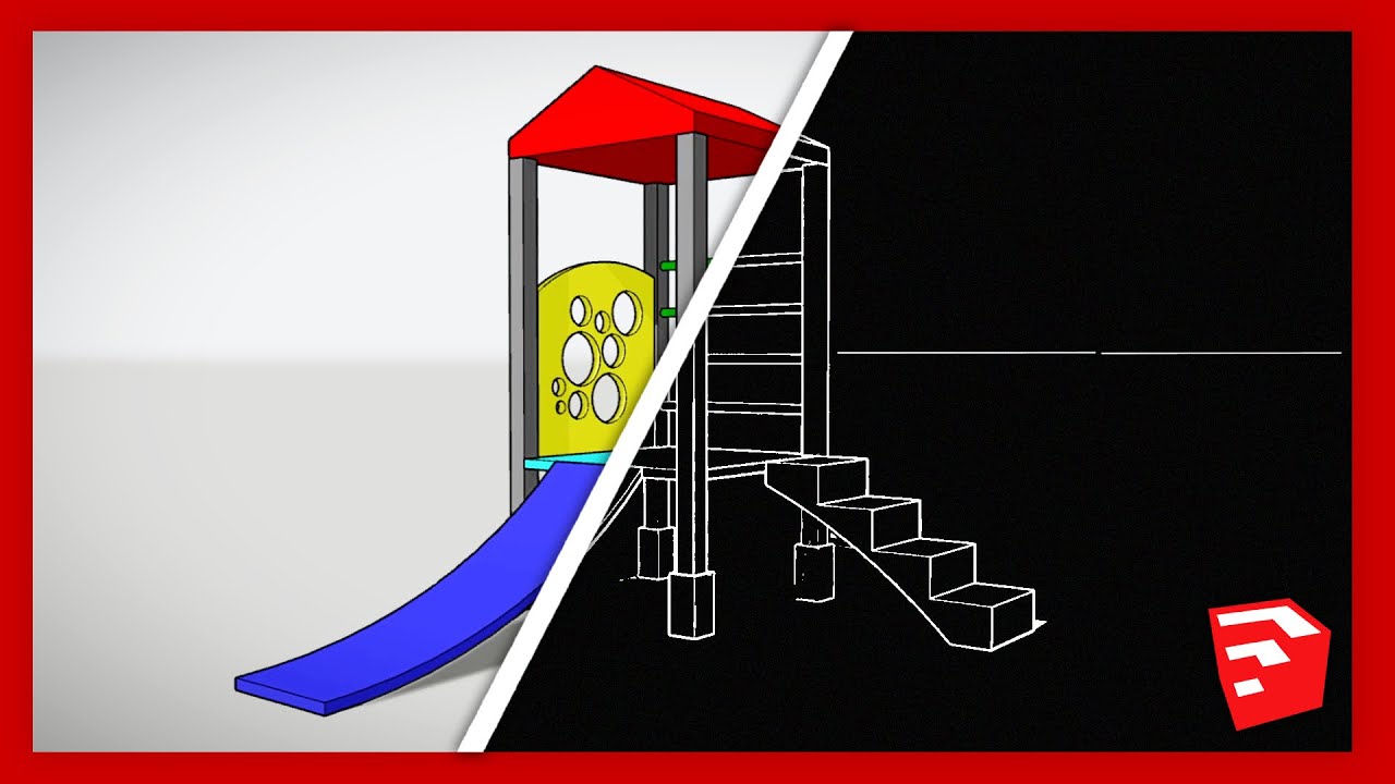 Playground Speed Build - SketchUp