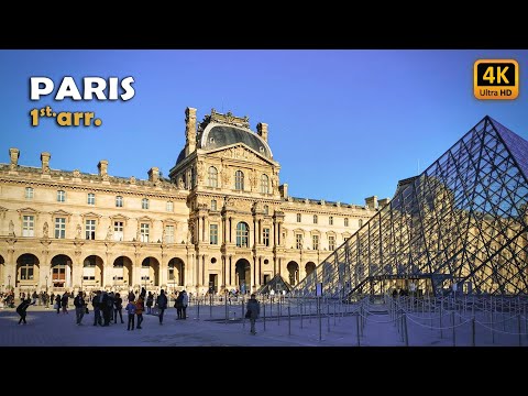 🇫🇷 Louvre Museum & 1st arrondissement of Paris, Amazing Walking Tour [4K/60fps]