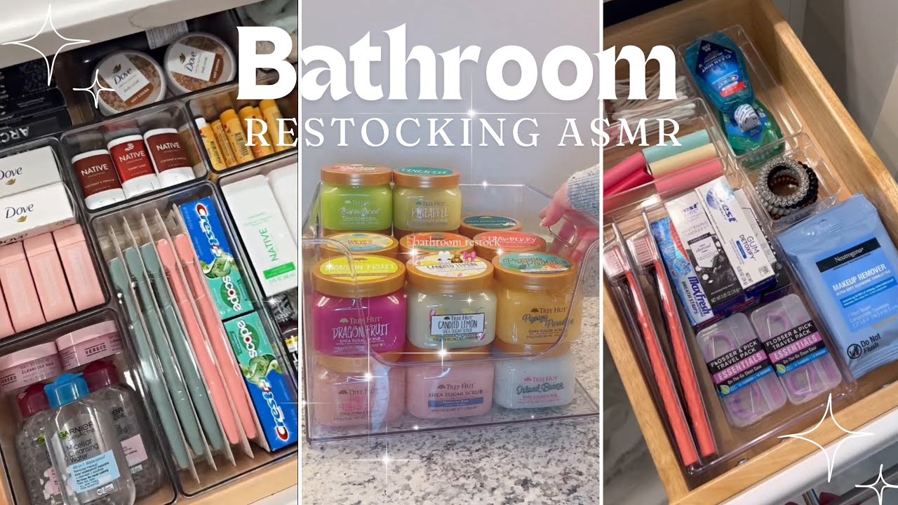Guest Bathroom Restock ASMR✨ | TikTok Restocking Organizer
