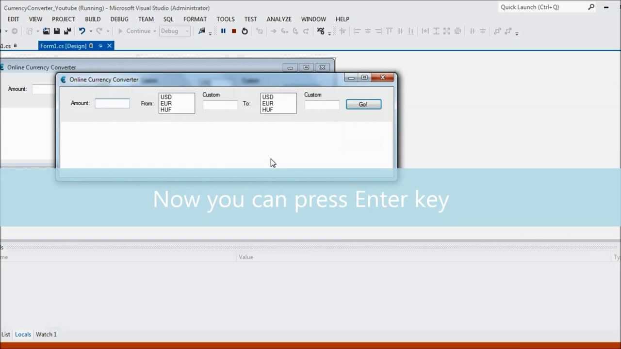 C# in Visual Studio: Currency Converter Tutorial [Windows Form App]