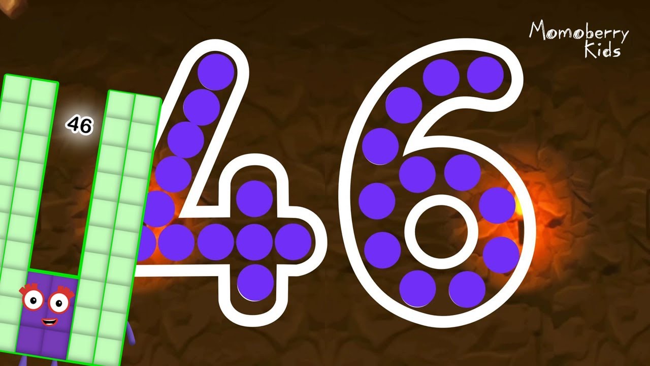 Numberblocks 46 Magic Run - Numberblocks Fourty Six Adventure | Number Counting Go Explore
