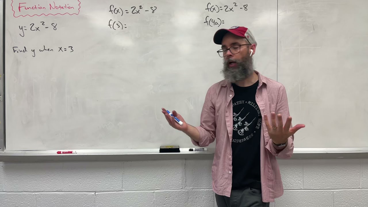 Algebra: Solving Using Function Notation f(x)