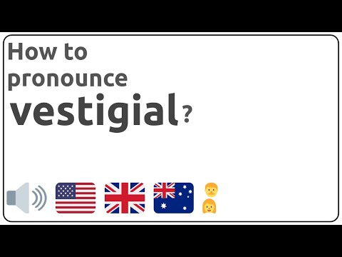 How to pronounce vestigial in english?