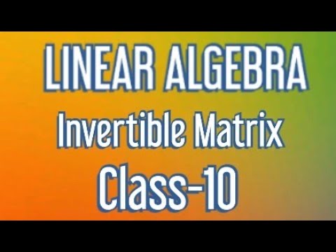 Invertible (nonsingular) Matrix | In Hindi | Class-10