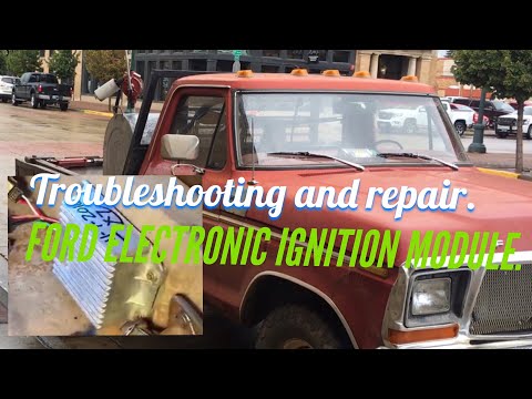 Electronic ignition module on a ford.