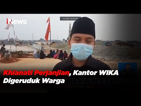 Puluhan Emak-emak di Tangerang Lempari Kantor Wijaya Karya dengan Telur - iNews Siang 20/03